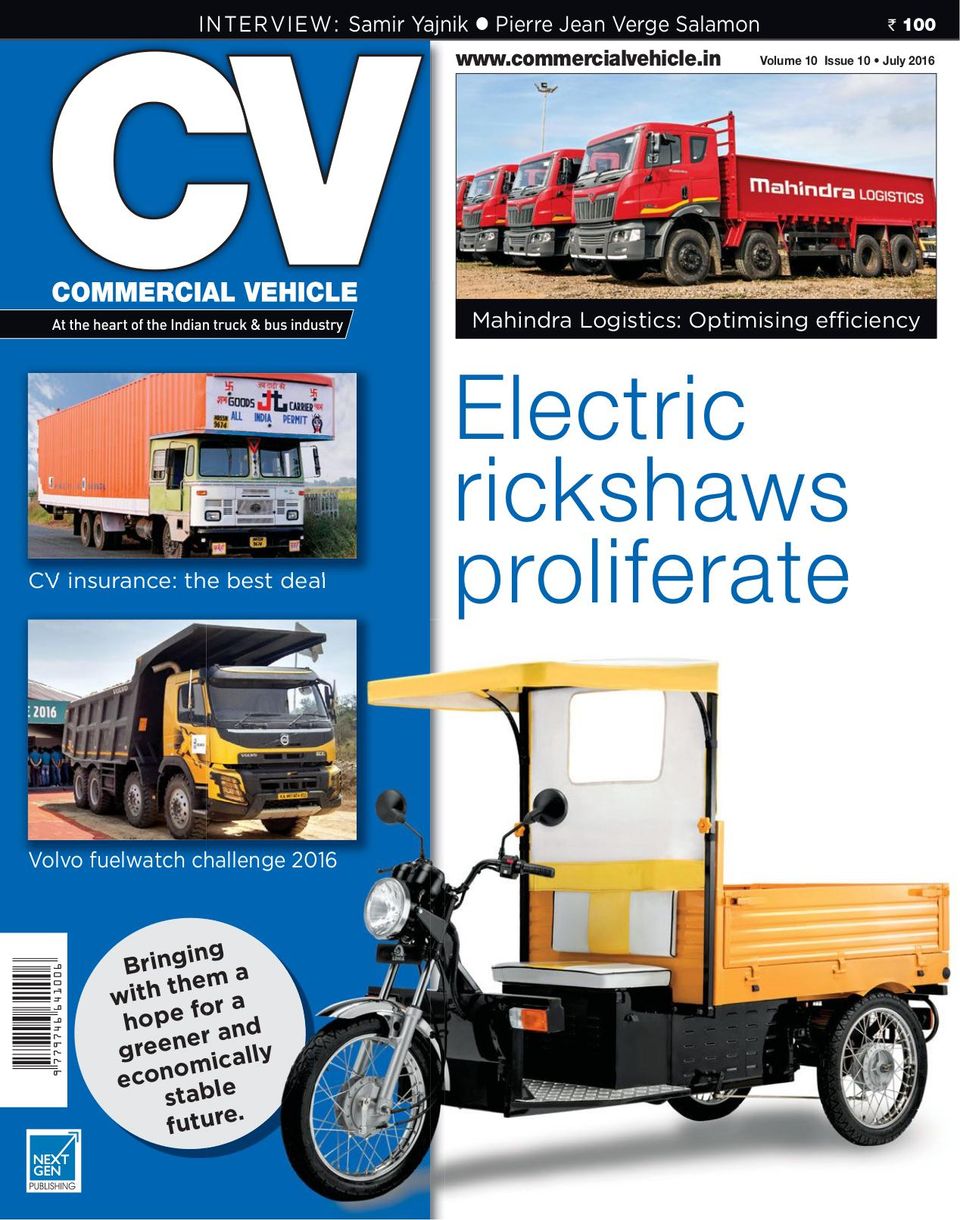 Get digital access to Commercial Vehicle - July 2016 issue | Magzter.com