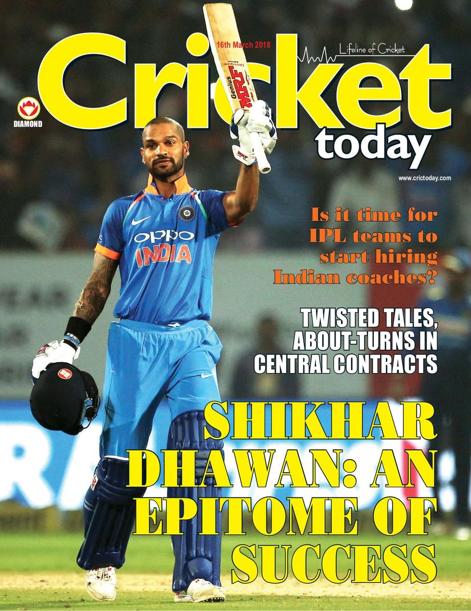Cricket Today-March 16, 2018 Magazine - Get your Digital Subscription