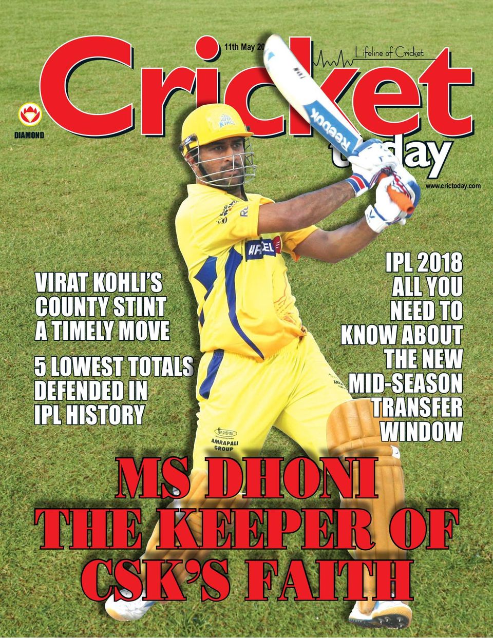 Cricket Today-May 11, 2018 Magazine - Get your Digital Subscription