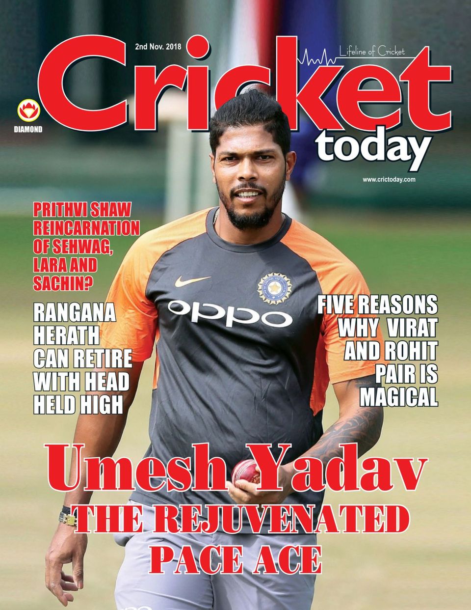 Cricket Today-November 02, 2018 Magazine - Get your Digital Subscription