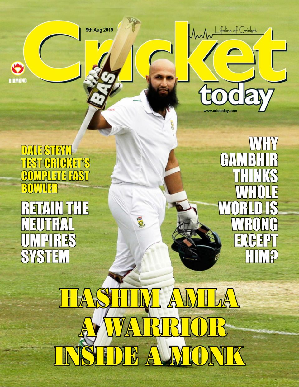 Cricket Today-August 9, 2019 Magazine - Get your Digital Subscription