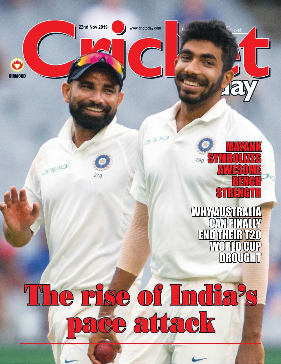 Cricket Today-November 22, 2019 Magazine - Get your Digital Subscription