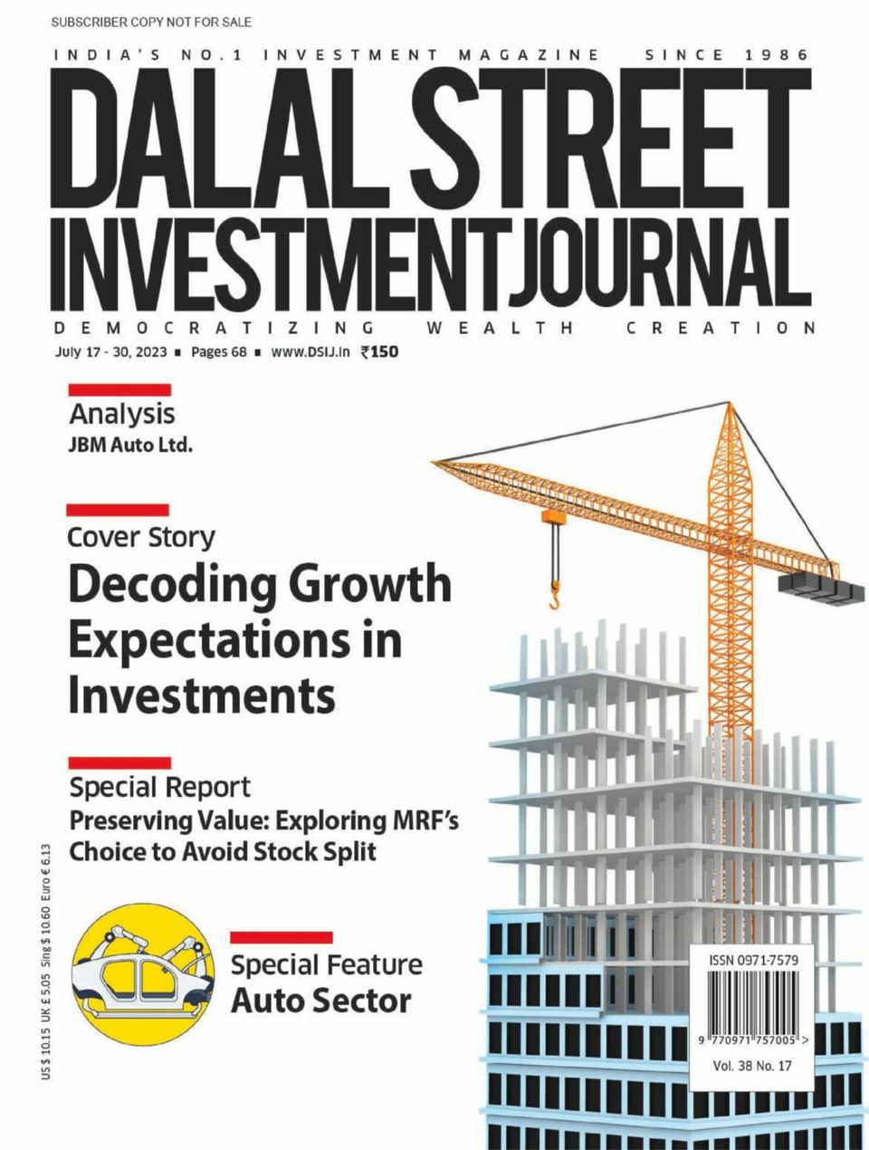 Get digital access to Dalal Street Investment Journal - July 17, 2023 ...