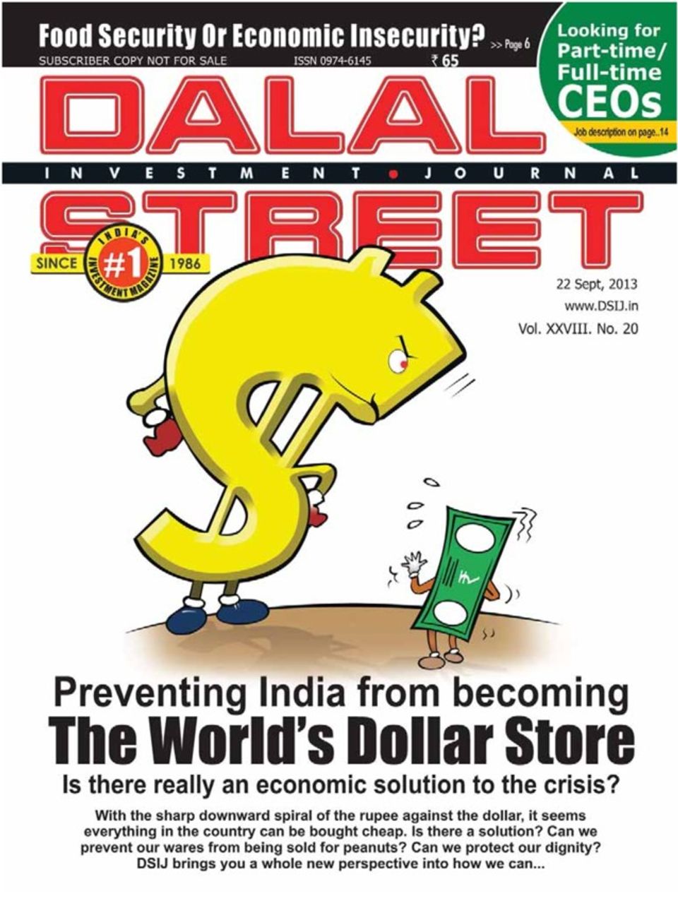 Dalal Street Investment Journal-September 22, 2013 Magazine