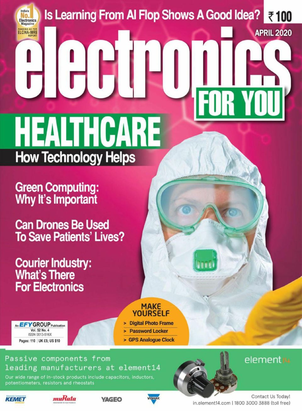 Get digital access to Electronics For You - April 2020 issue | Magzter.com