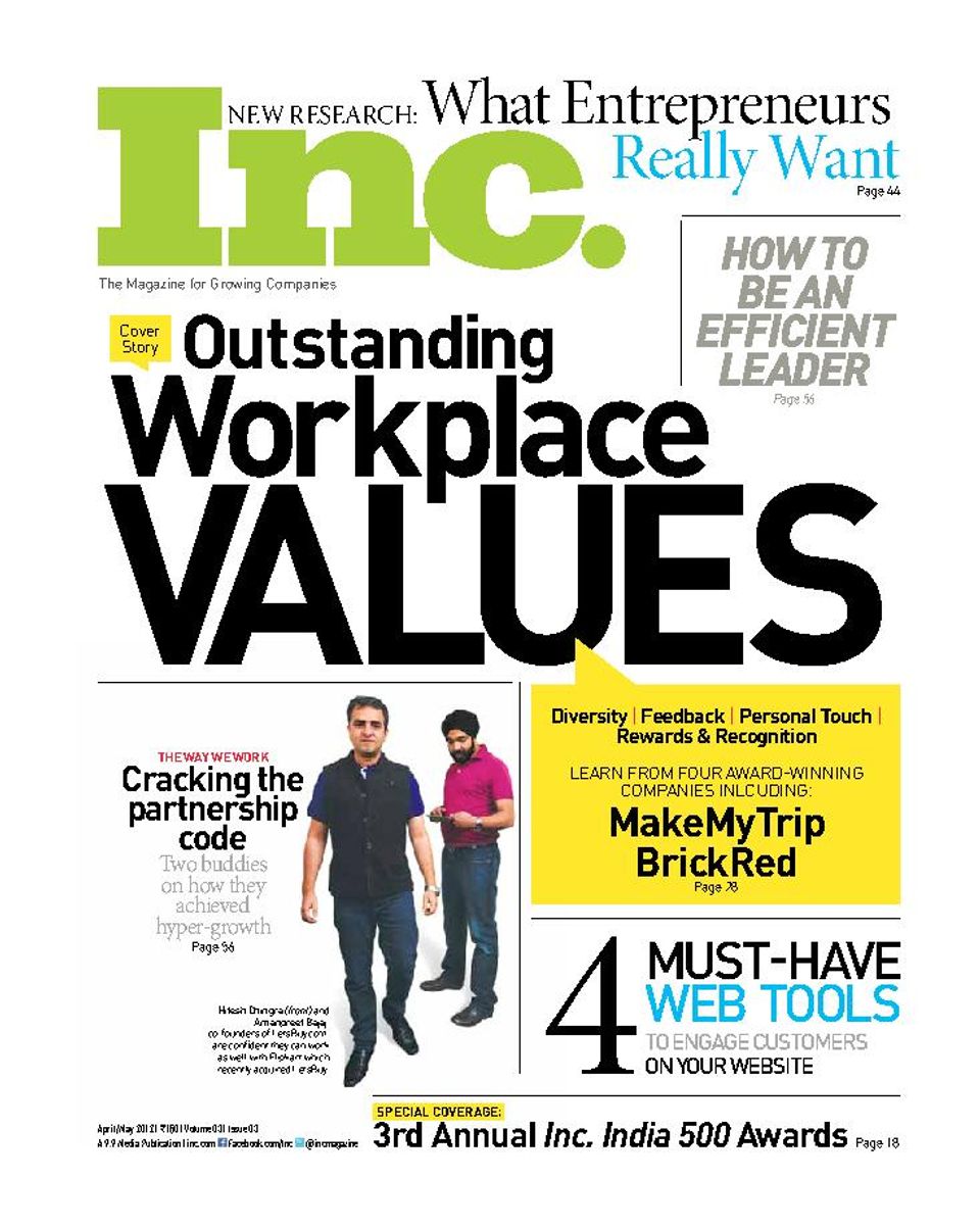 Get digital access to Inc India - April - May 2012 issue | Magzter.com