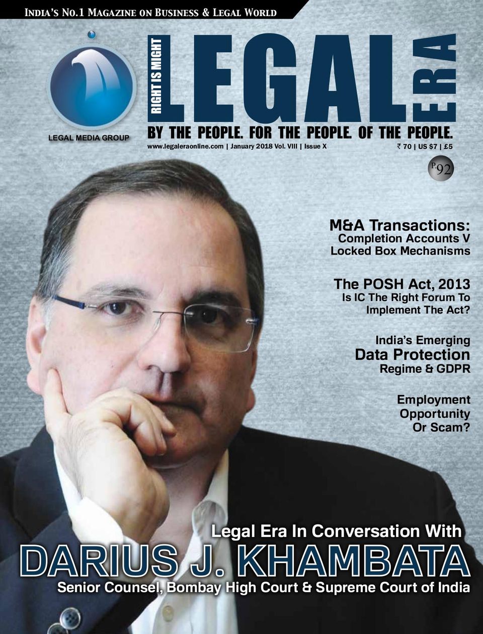 Legal Era-January 2018 Magazine - Get your Digital Subscription