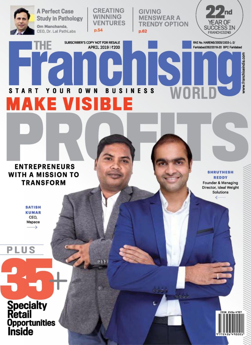 The Franchising World-April 2019 Magazine - Get your Digital Subscription
