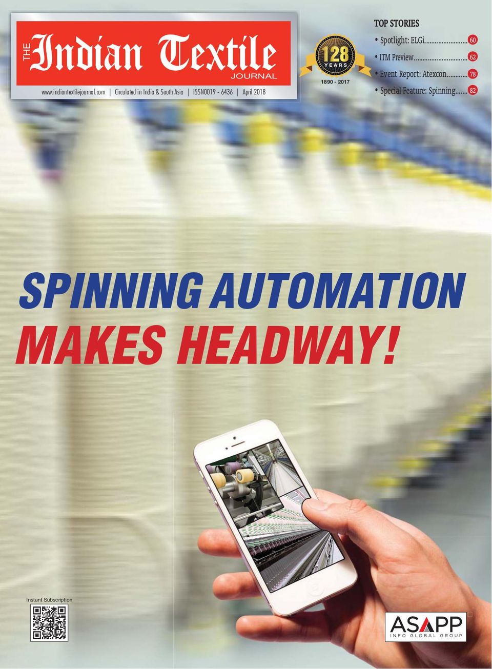 The Indian Textile Journal-April 2018 Magazine